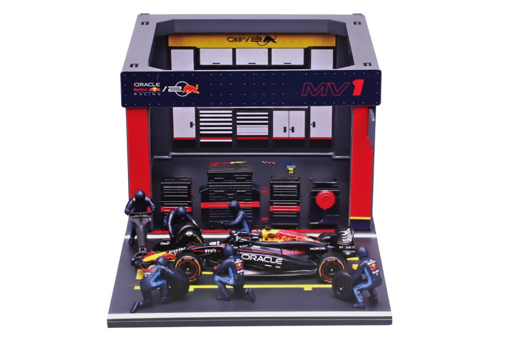 Set Pit Stop F1 Red Bull RB20 Max Verstappen Scala 1:43 Burago