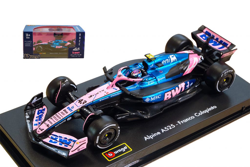 Modellino Alpine A525 F1 2025 Franco Colapinto Scala 1:43 Burago Signature